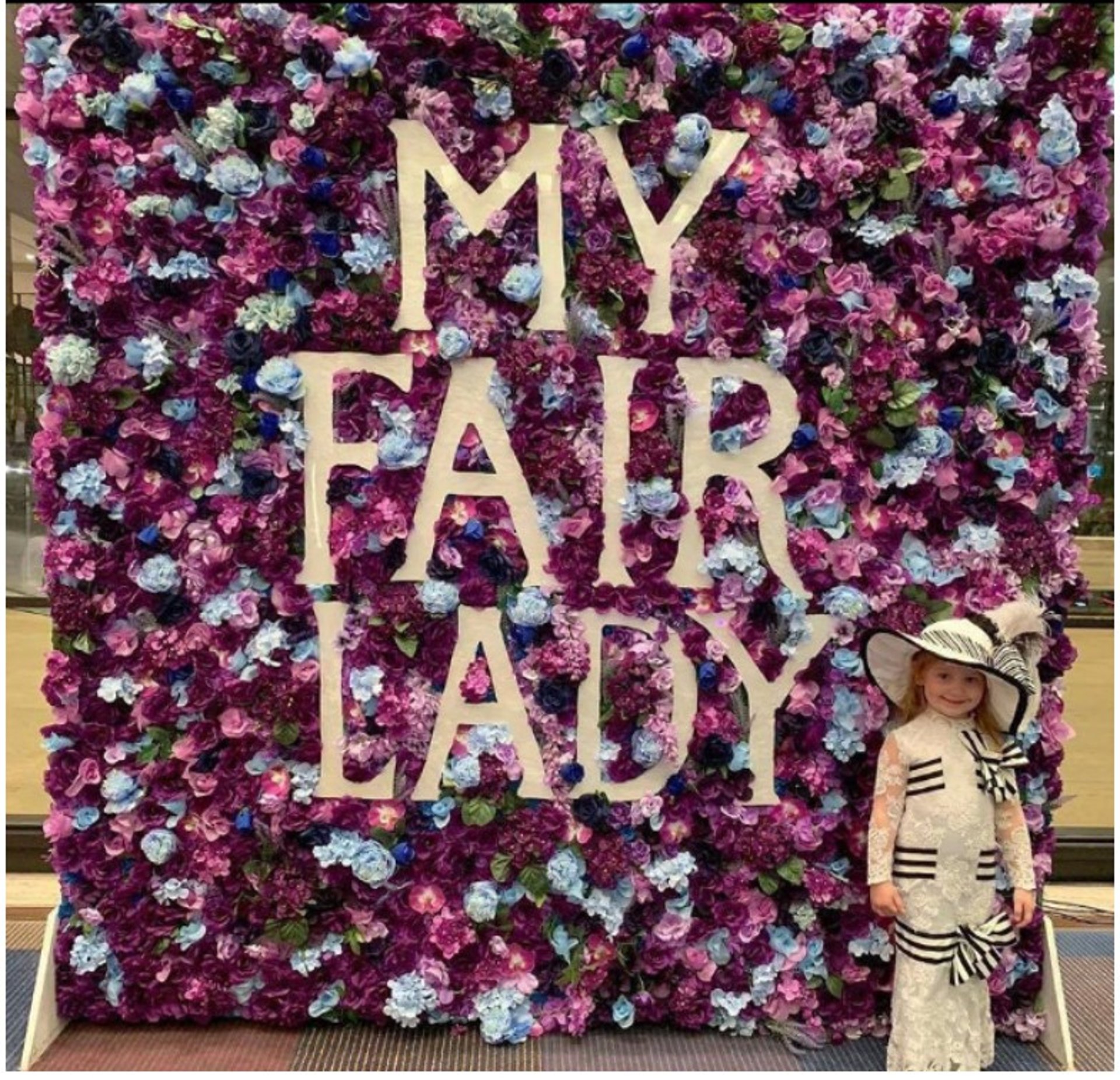 My Fair Lady on Broadway Flower Wall - Experiential Activation in New ...
