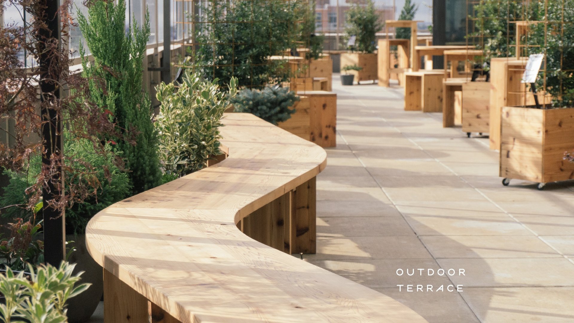 Outdoor Terrace at Kimoto Rooftop Garden Lounge - Restaurant in in ...