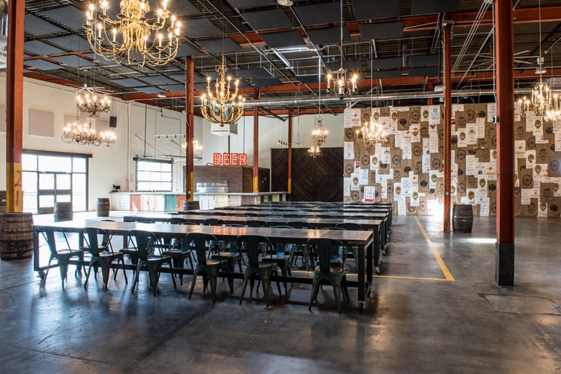 Chandelier Room at Monday Night Brewing - Garage - Event Space in in ...