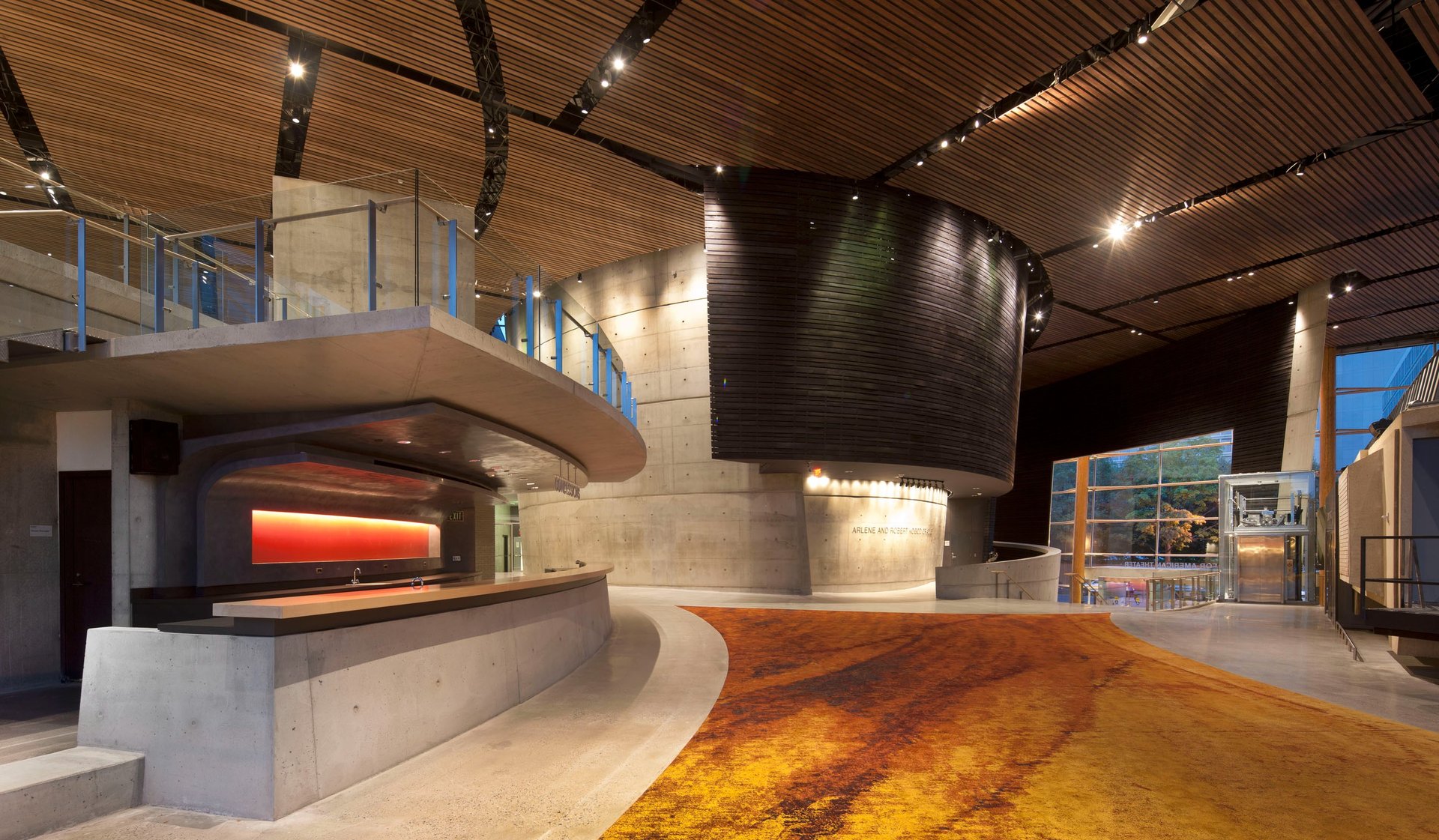 The Grand Lobby at Arena Stage at the Mead Center for American Theater ...