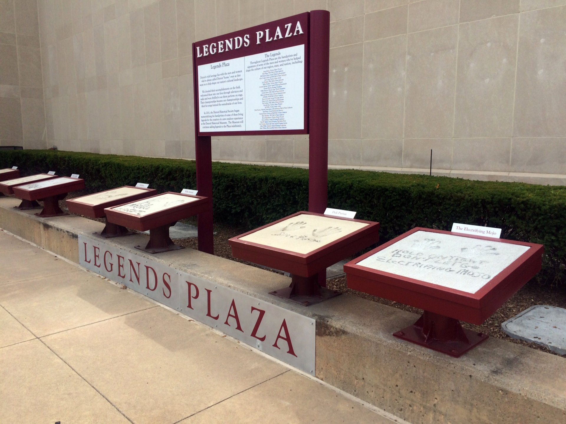 Detroit Legends Plaza at Detroit Historical Museum - Museum / Gallery ...