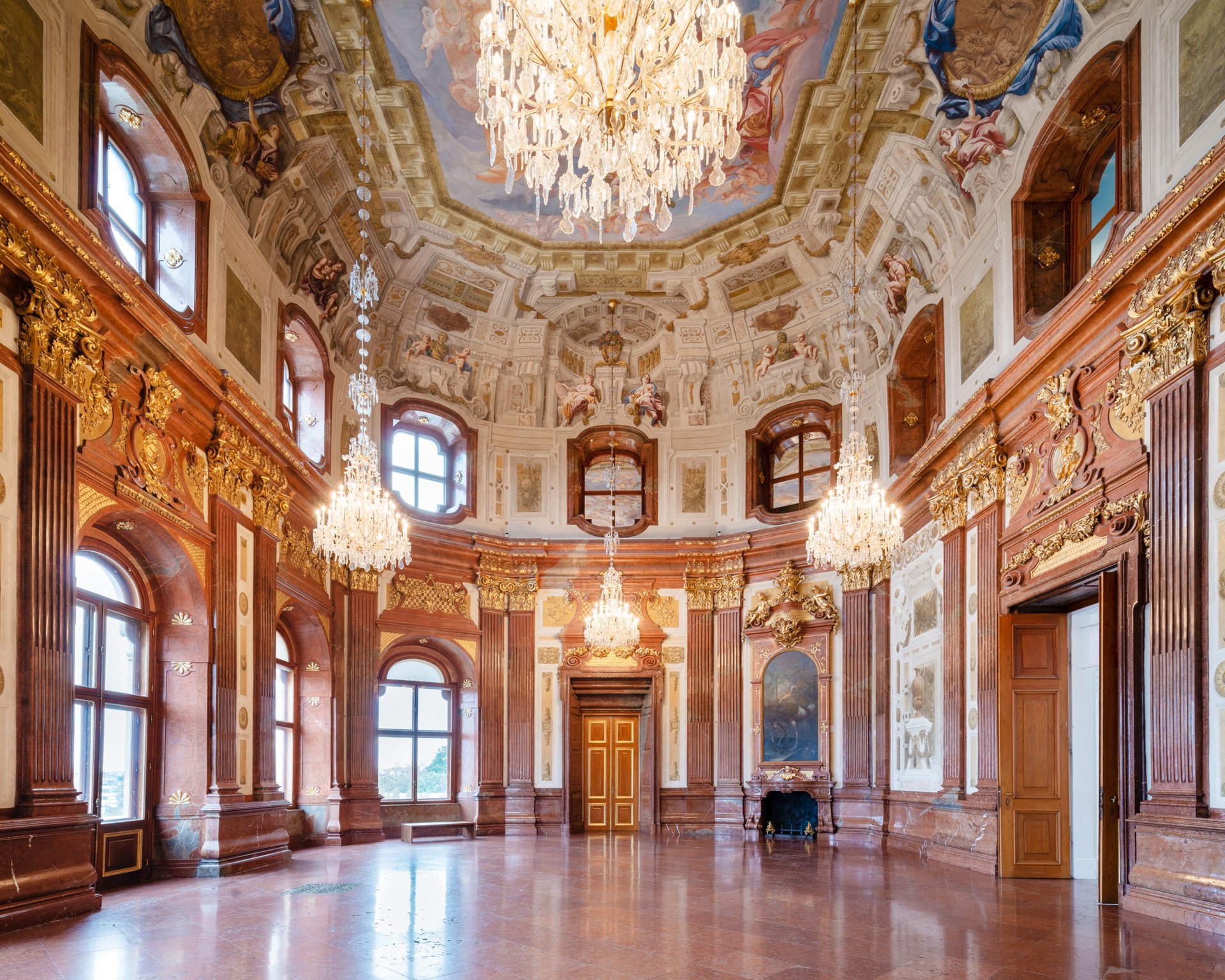 Marble Hall at Upper Belvedere Palace - Museum / Gallery in in Wien ...