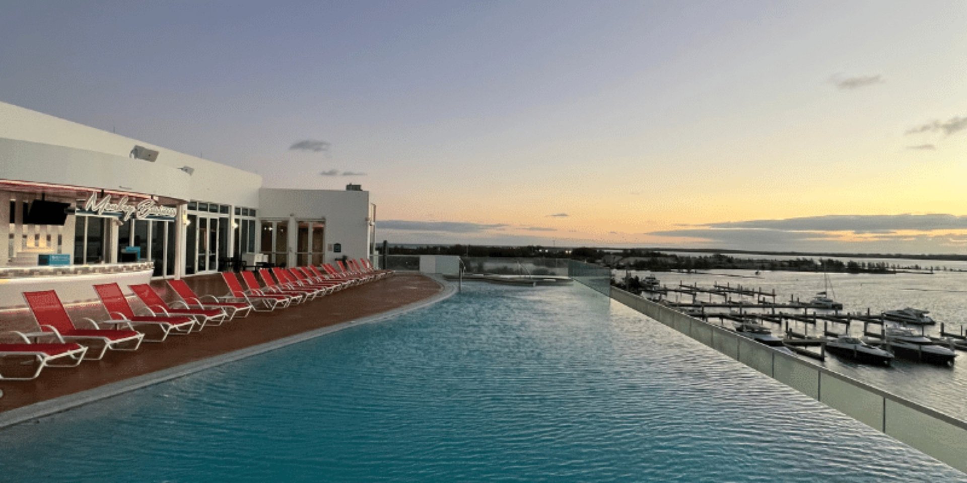Outlook Pool Deck at Resorts World Bimini Resort and Marina - Hotel in ...