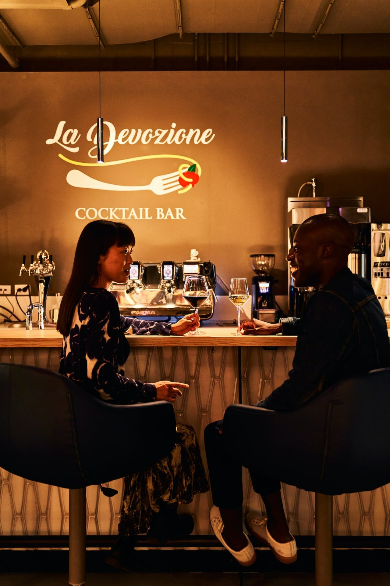 Coffee & Cocktail Bar at La Devozione - Restaurant in in New York, NY ...