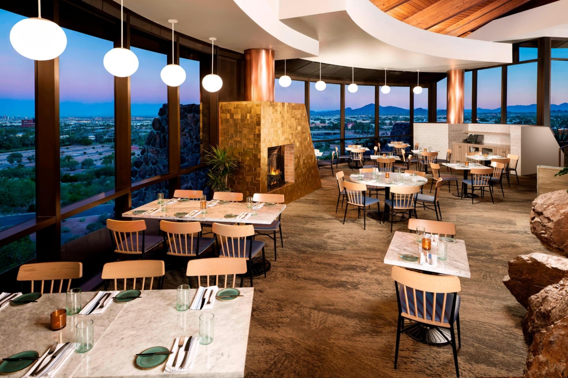 Main Dining Space at Top of the Rock Restaurant - Restaurant in in ...