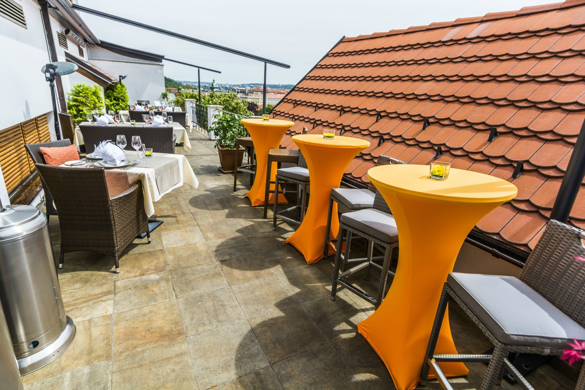 Bar and Bar Terrace at Terasa U Zlaté studně - Restaurant in in Praha 1 ...
