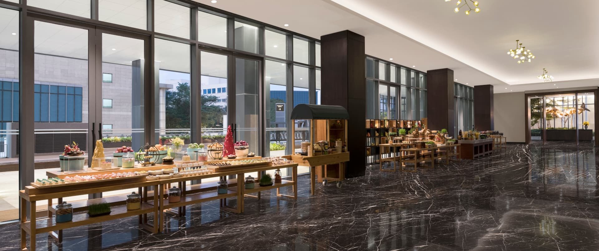 The Grand Ballroom Pre-Function Area at Hilton Bengaluru Embassy ...