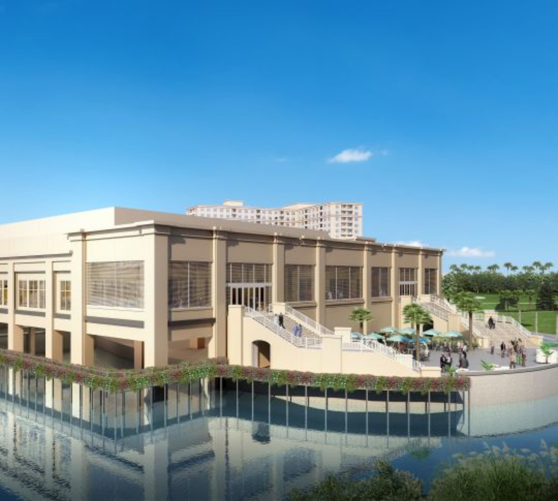 Waterside Patio at Signia by Hilton Orlando Bonnet Creek - Hotel in in ...