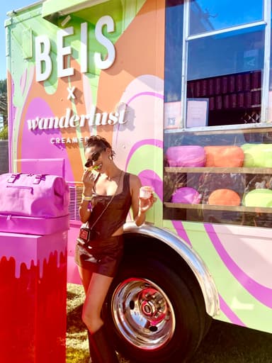 Beis x Wanderlust Creamery Sherbet Truck - Festival in Palm Springs, CA ...