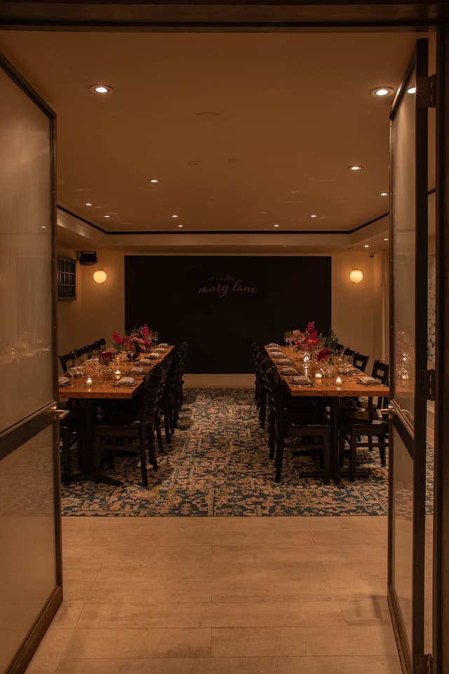 Private Dining Room at The Mary Lane - Restaurant in in New York, NY ...